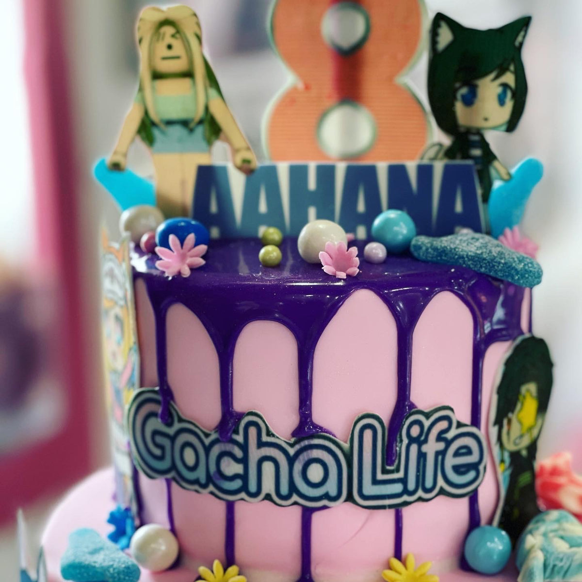 Roblox and Gacha Life Kids Birthday Cake – Best Cakes Ltd